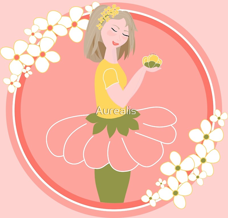 "Dreamgirl - Roos the Flower Power girl" by Aurealis | Redbubble