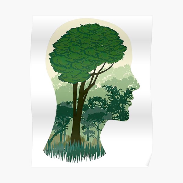 "Brain Tree Save The Rainforest" Poster for Sale by ManateesDesign ...