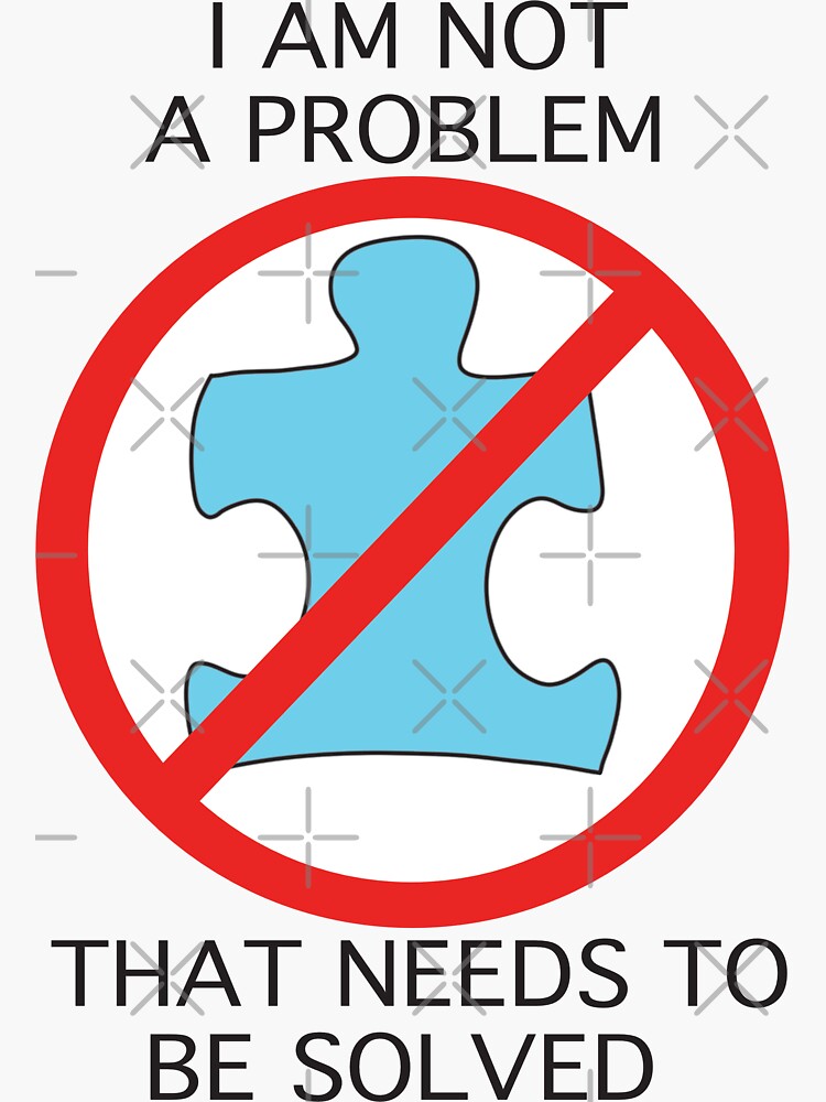 "Not A Puzzle Piece" Sticker for Sale by Alextrees | Redbubble