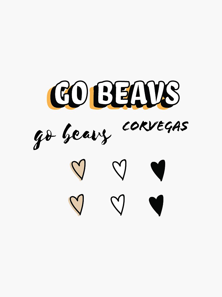 "OSU: Go beavs & Corvegas sticker pack " Sticker for Sale by chanoopy ...