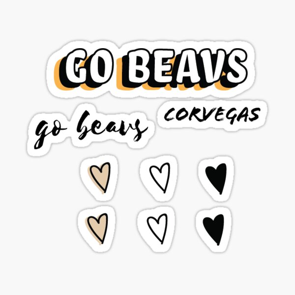 "OSU: Go beavs & Corvegas sticker pack " Sticker for Sale by chanoopy ...