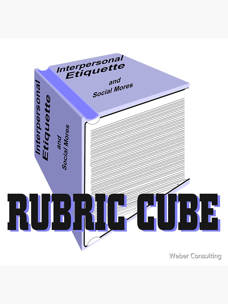 "Rubric Cube" Poster by HalfNote5 | Redbubble