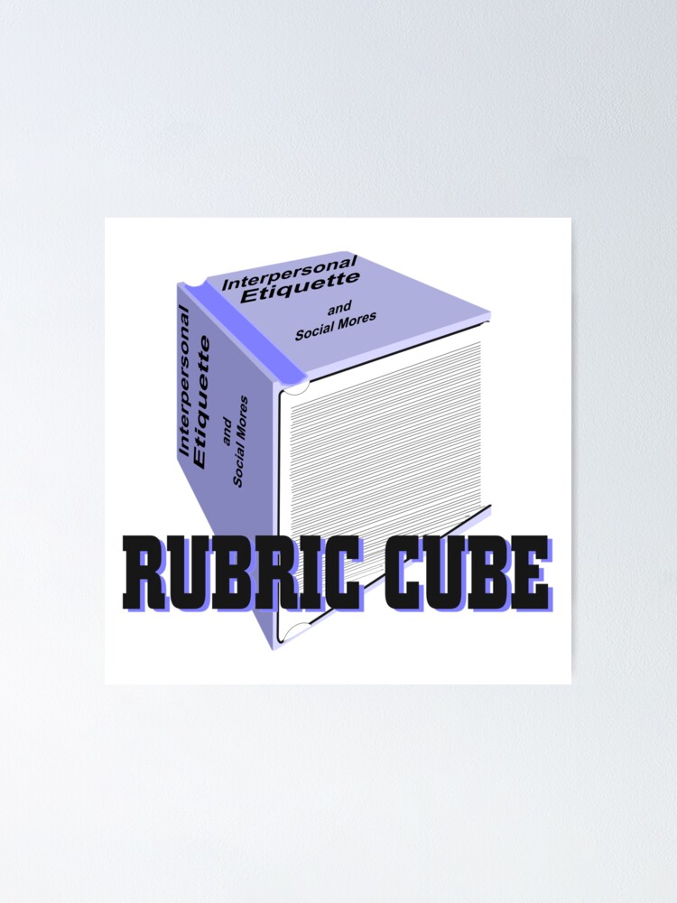 "Rubric Cube" Poster by HalfNote5 | Redbubble