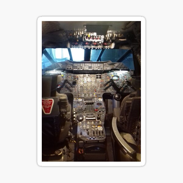 "Supersonic Aeroplane Cockpit" Sticker by CreativeBridge | Redbubble