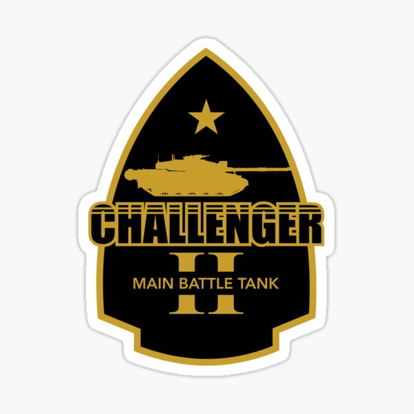 "Challenger 2 Tank Patch" Sticker by StrongVlad | Redbubble