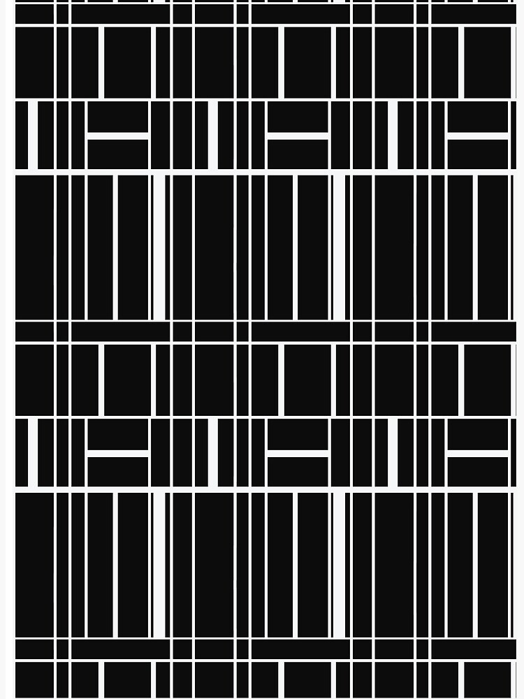 "Black and White Grid Lines" Poster for Sale by adanzeisen | Redbubble