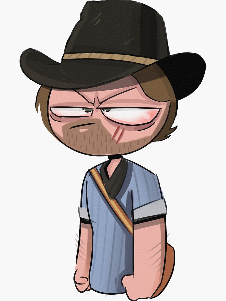Arthur Morgan Sticker Rdr2 Sticker For Sale By Ckjax Redbubble