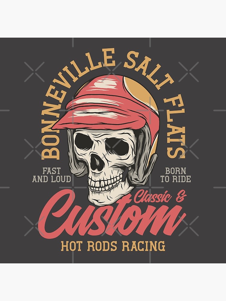 "Bonneville salt flats hot rods racing" Poster by Delicarte | Redbubble