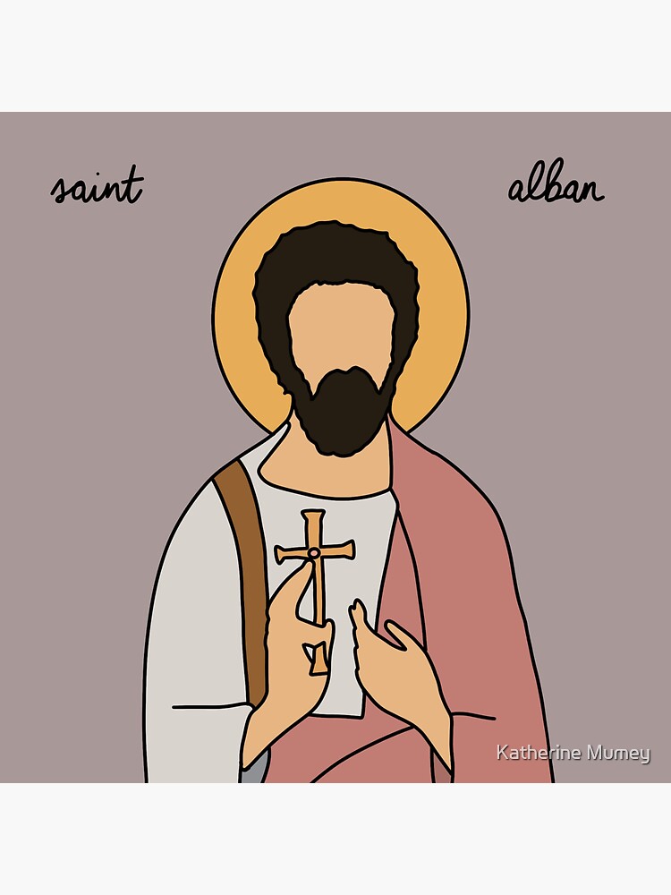 "Saint Alban" Sticker for Sale by Katemumey | Redbubble