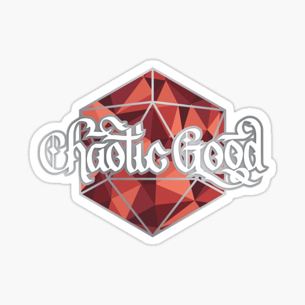 "D20 Alignments Chaotic Good" Sticker for Sale by polliadesign | Redbubble