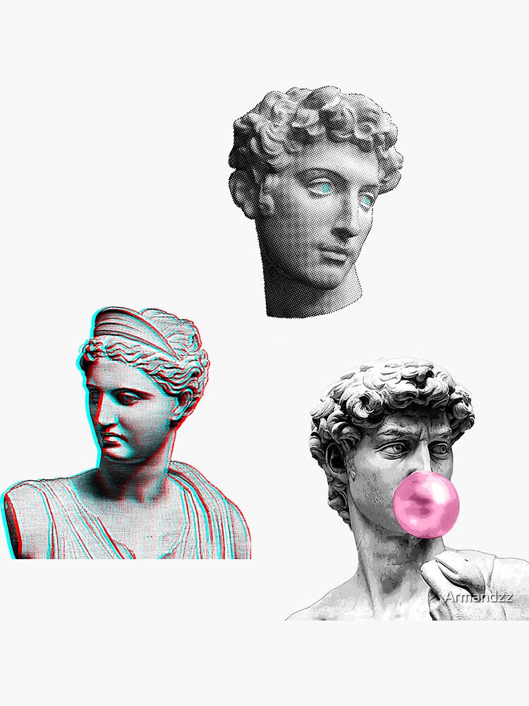 "aesthetic statue sticker pack" Sticker by Armandzz | Redbubble