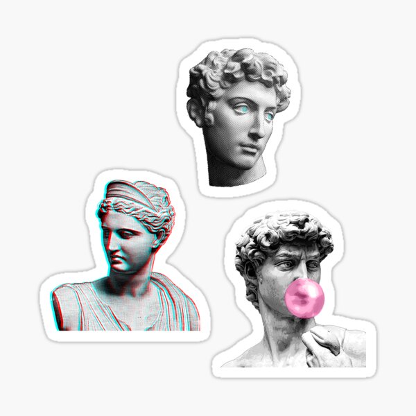 "aesthetic statue sticker pack" Sticker by Armandzz | Redbubble
