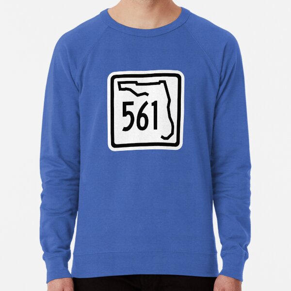 "Florida State Route 561 (Area Code 561)" Lightweight Sweatshirt for ...
