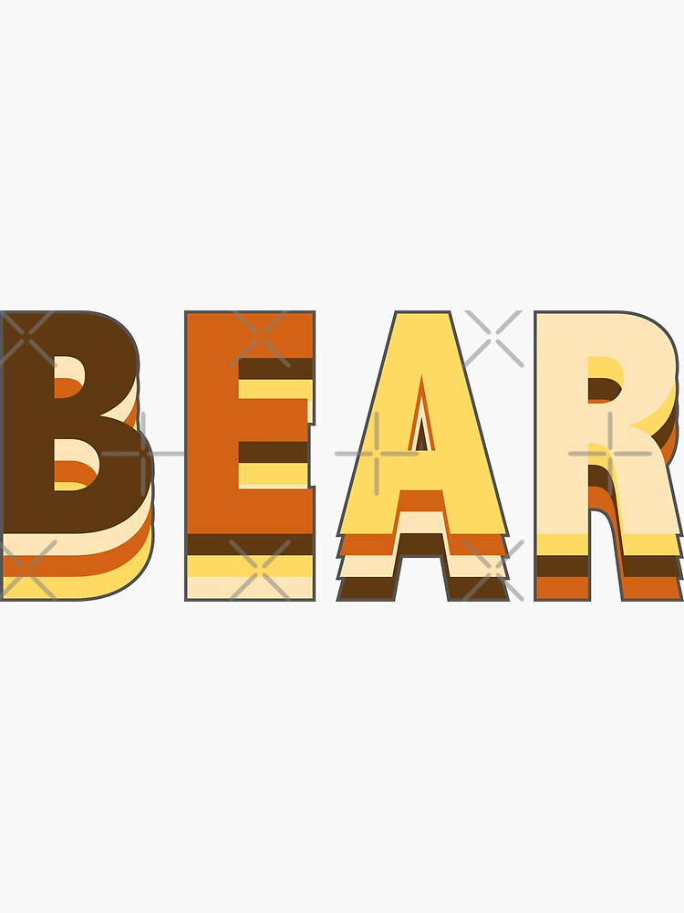 "Bear Pride" Sticker for Sale by BEARBUM | Redbubble