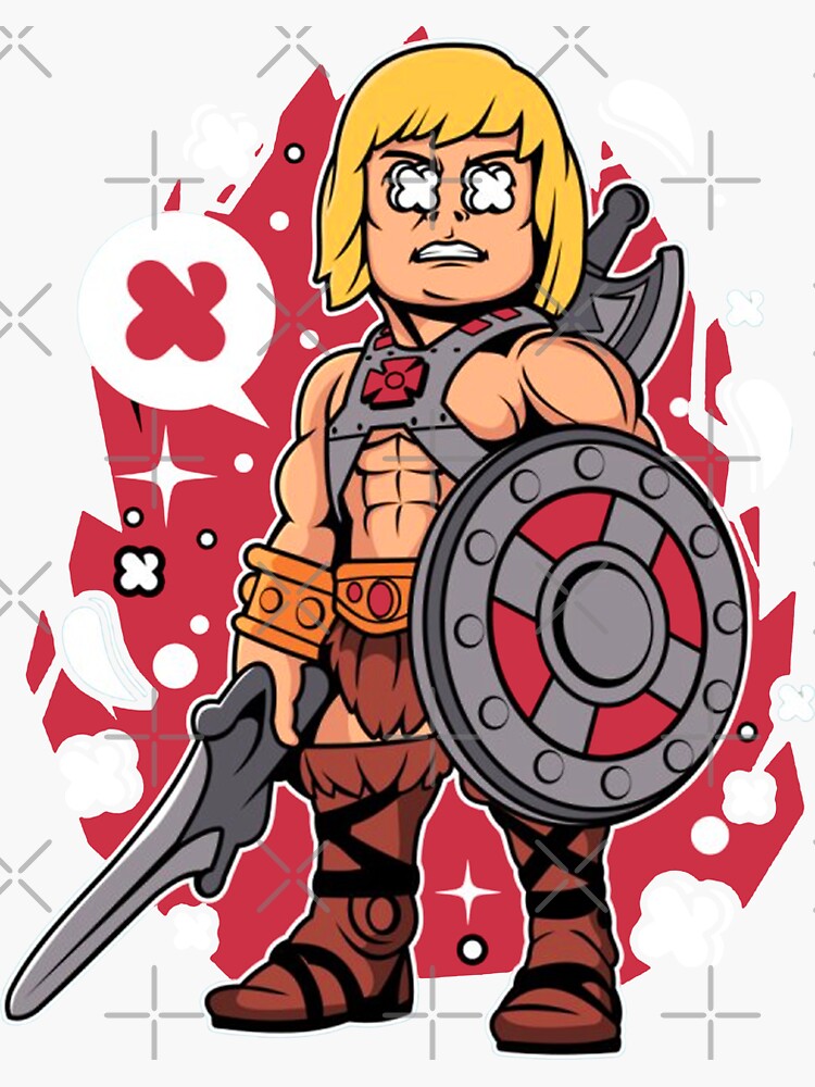 "He-Man" Sticker for Sale by Ravensclaw3 | Redbubble