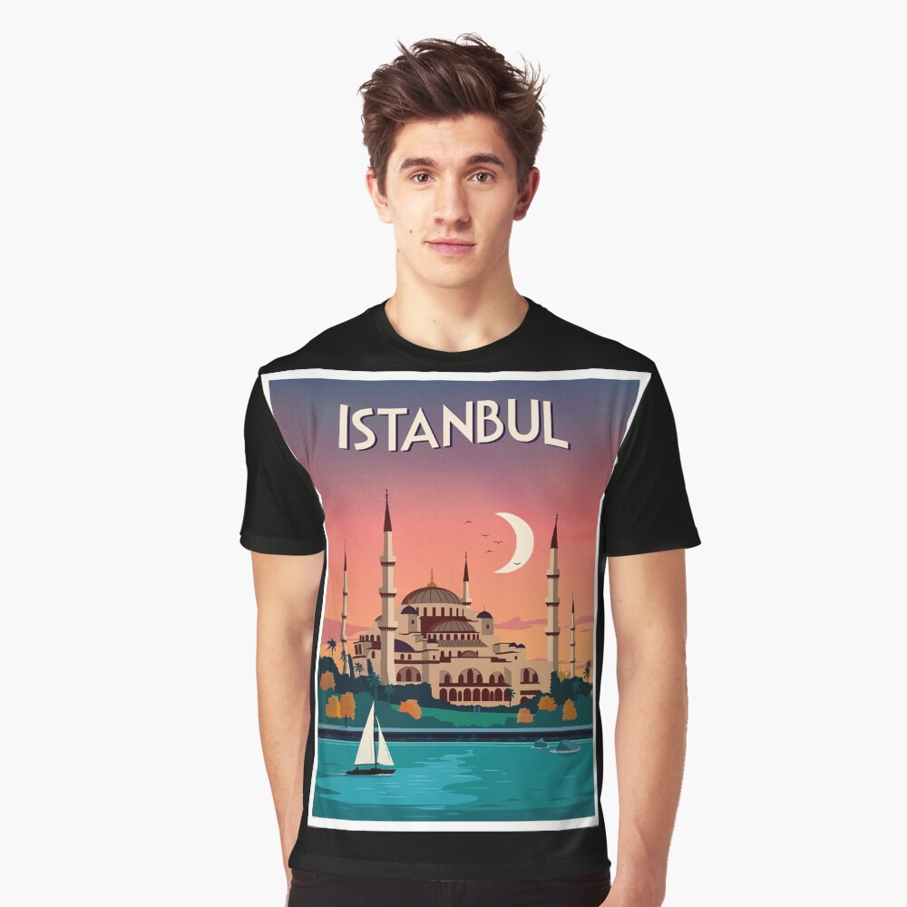 "ISTANBUL : Vintage Travel and Tourism Advertising Print" Sticker for ...