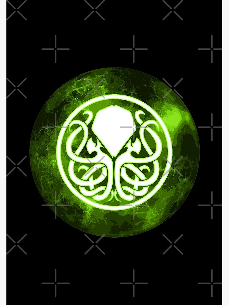 "Cthulhu Symbol v3" Poster by VanHand | Redbubble