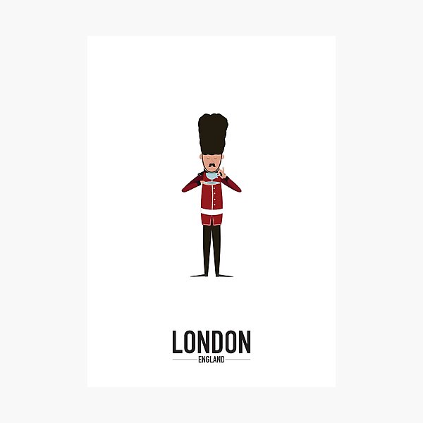 Lámina fotográfica «El cartel de la ilustración de Royal Guard Tea Man ...