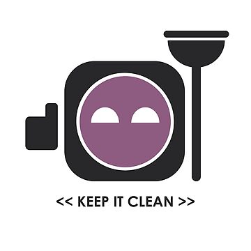 "Keep it Clean Purple" Sticker for Sale by KDesign13 | Redbubble