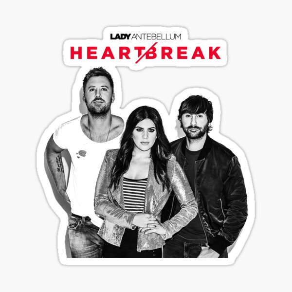 "LADY ANTEBELLUM HEART BREAKS TEMA ALBUM NEWS COUNTRY 99ART" Sticker by ...