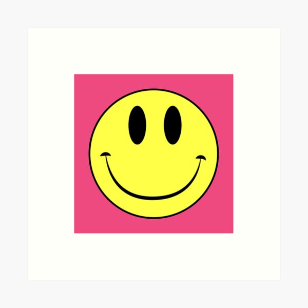 "Classic Acid House Smiley Face Rave Culture" Art Print by ...