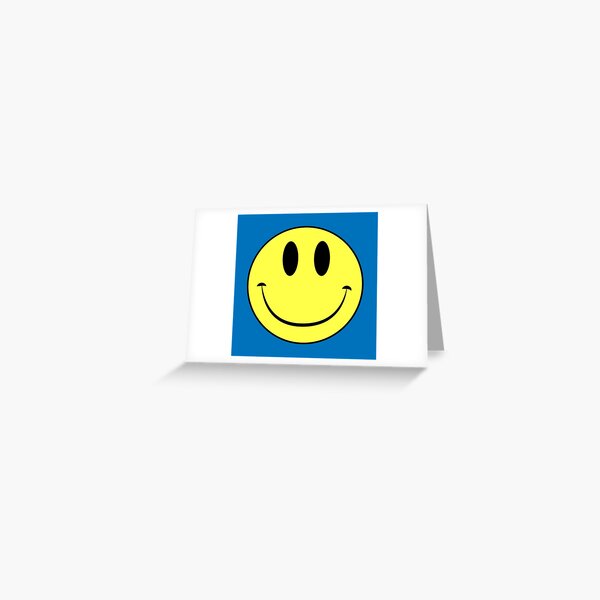 "Acid House Face" Greeting Card by BennyBearProof | Redbubble