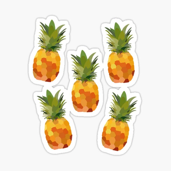 Pineapple Sticker Pack Sticker By Albrechtjk Redbubble