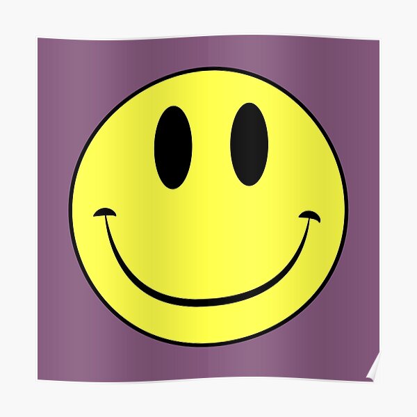 "Classic Acid House Face Rave Culture" Poster by BennyBearProof | Redbubble