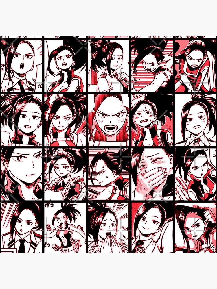 "Yoyorozu Momo Collage" Throw Pillow for Sale by Angellinx3 | Redbubble