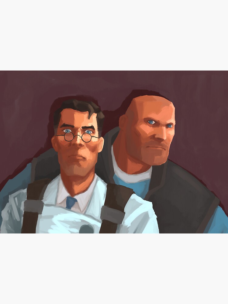 "TF2 - Heavy and Medic" Sticker by Lileiv | Redbubble