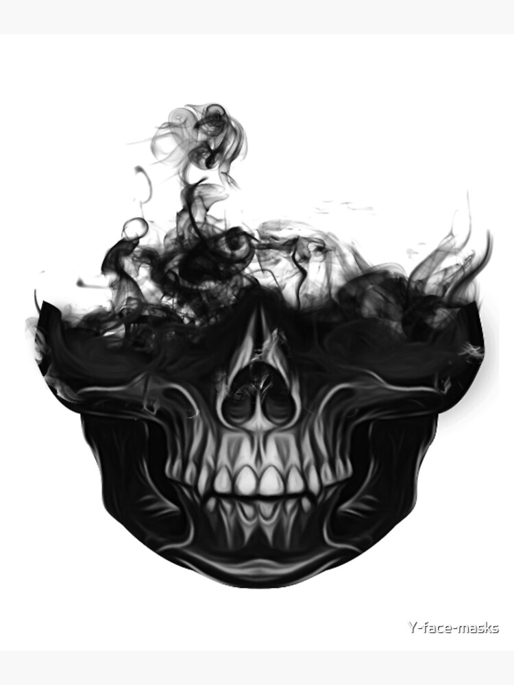 "fading skull" Poster by Y-face-masks | Redbubble