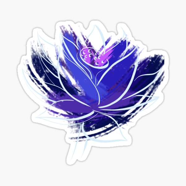 "Delicate Black Lotus " Sticker for Sale by titartwork | Redbubble