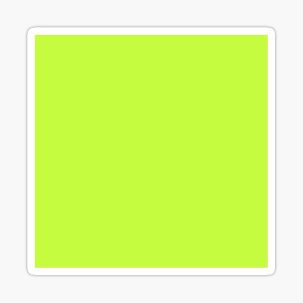 "Bright green neon color." Sticker for Sale by marinaklykva | Redbubble