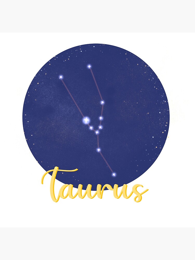 Taurus, star sign constellation design Premium Matte Vertical Poster ...