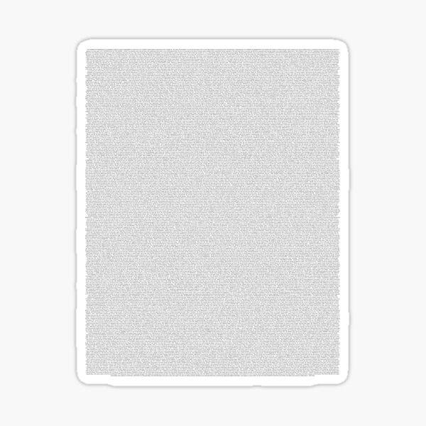 "AN AMERICAN WEREWOLF IN LONDON - Full Script" Sticker for Sale by Pun ...