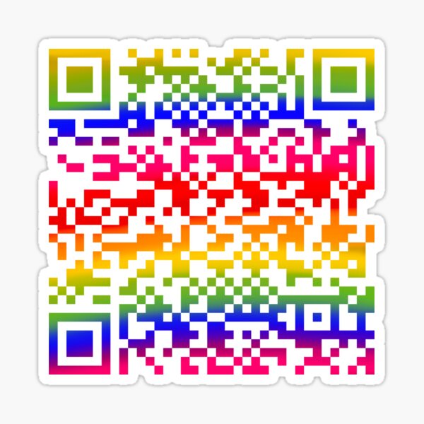 "Cool QR code pattern" Sticker for Sale by ByAL | Redbubble