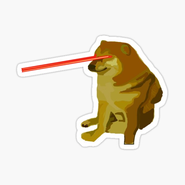 "lamser eyes" Sticker by KT-Theorist | Redbubble