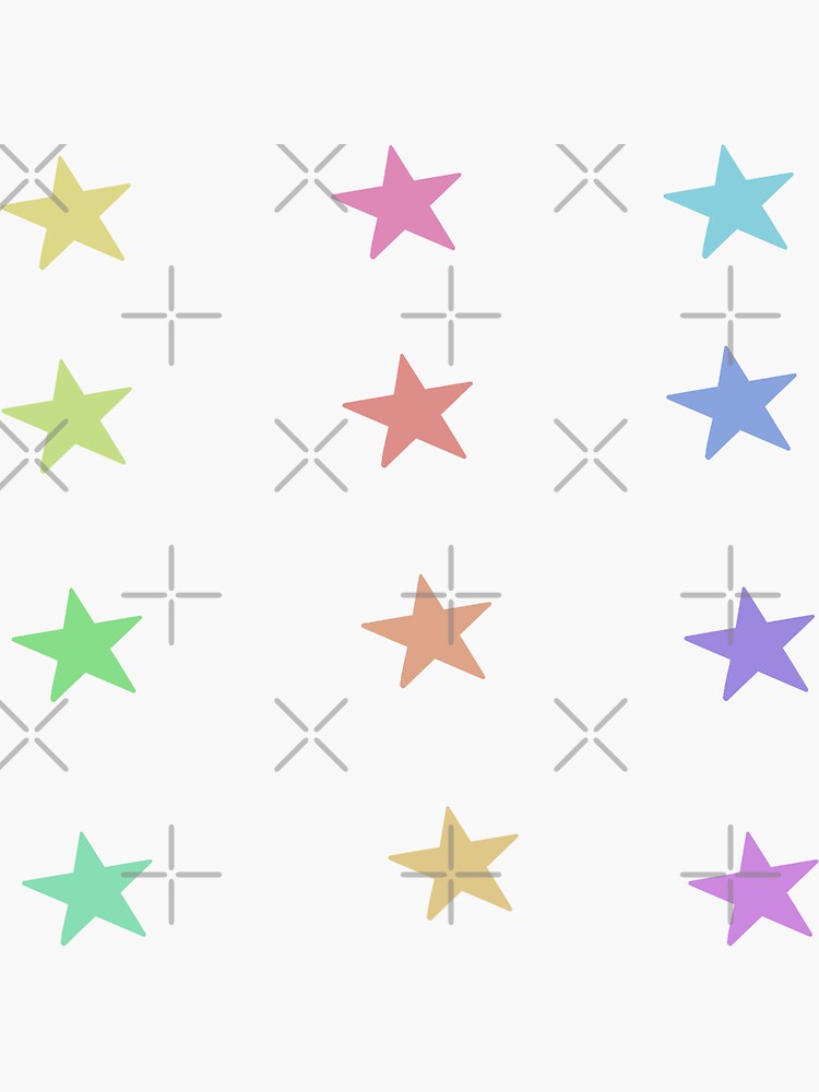 "Star Sticker Pack (12)" Sticker for Sale by Drawingsbydraz | Redbubble