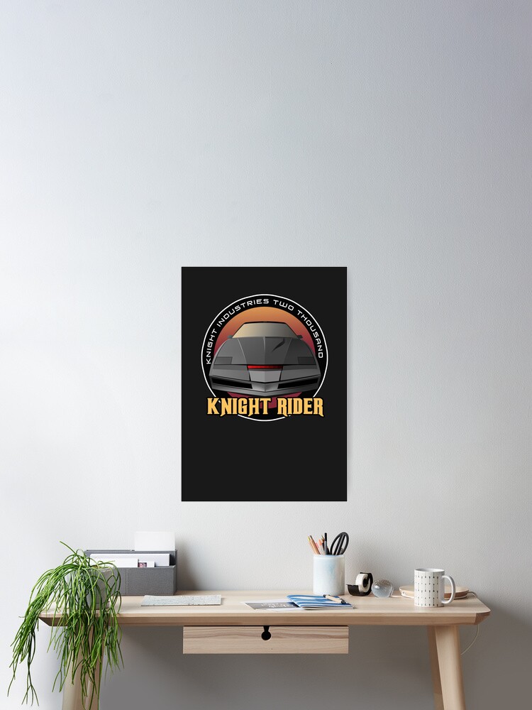 "Knight Rider Logo KITT Car" Poster for Sale by Feelmeflow | Redbubble