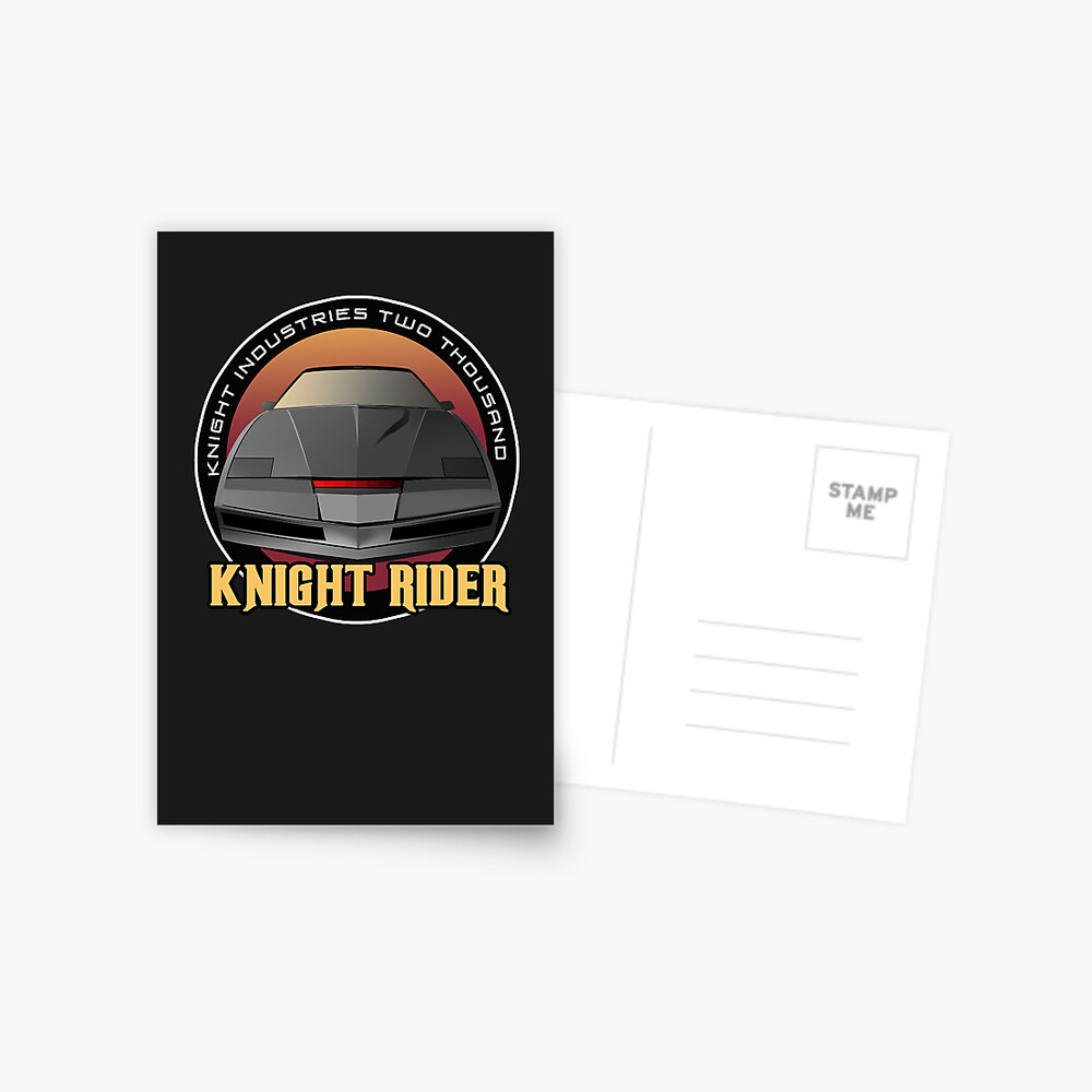 "Knight Rider Logo KITT Car" Postcard for Sale by Feelmeflow | Redbubble