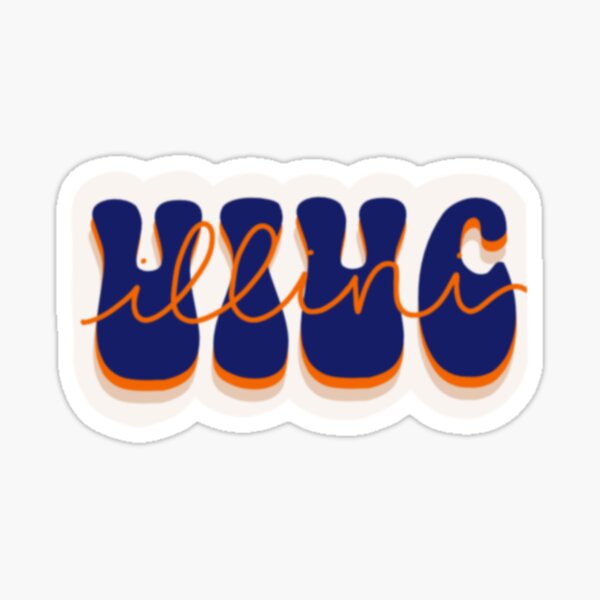 "UIUC Illini " Sticker for Sale by emilyshan | Redbubble