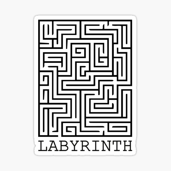 "The Maze" Sticker by ArtsyArmy | Redbubble