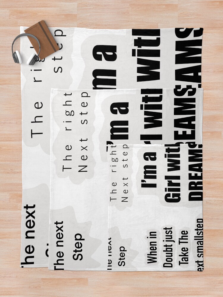 "the next step redbubble sticker pack" Throw Blanket for Sale by ...