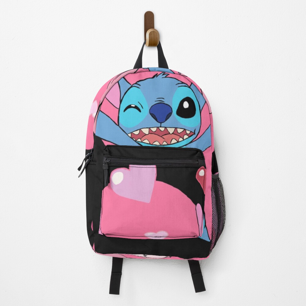 Stitch And Angel In Love 23 Backpack Designed & Sold By Bradley Taylor