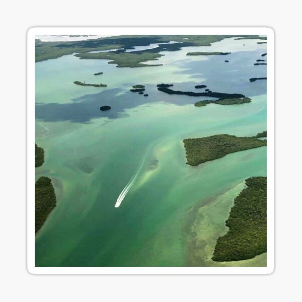 "Green Intercoastal Waterway / Florida / Boat / Cruiser / Sea Glass ...