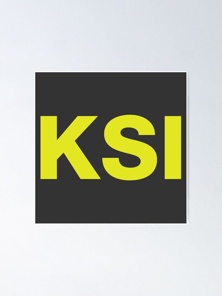 "KSI name" Poster by youtubedesign | Redbubble
