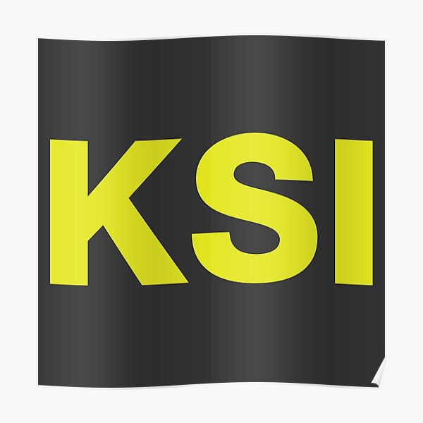 "KSI name" Poster by youtubedesign | Redbubble