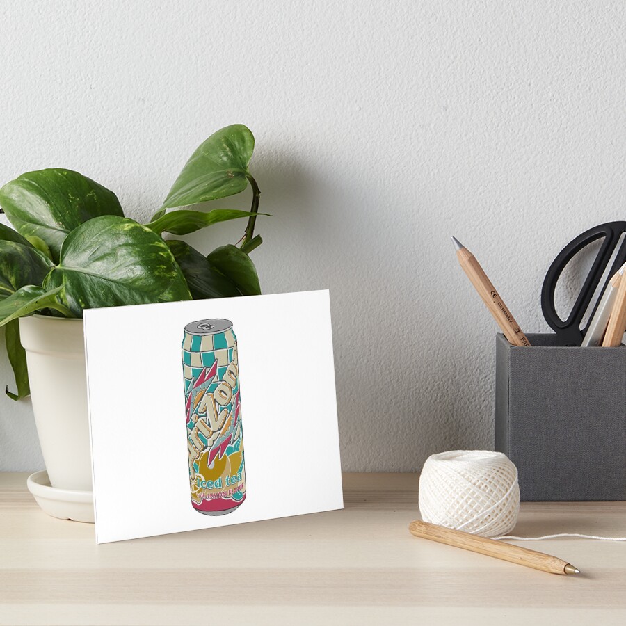 "Arizona Iced Tea with Lemon Drawing" Art Board Print by HipGrandma ...
