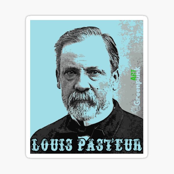 "louis pasteur" Sticker for Sale by greenpunkart | Redbubble