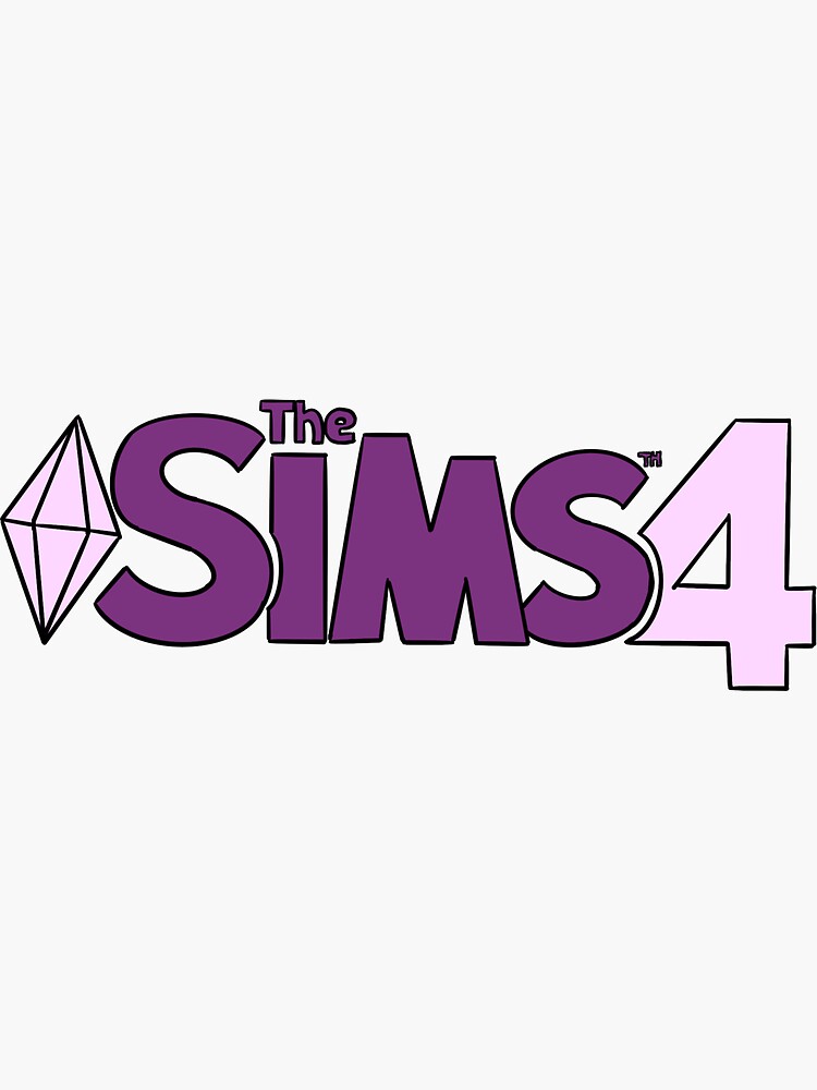 "Cute Sims4 logo" Sticker for Sale by LuMo2017 | Redbubble
